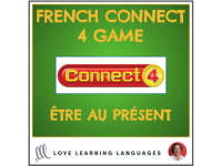 French Connect 4 Game - ÊTRE - Present Tense by Teach Simple