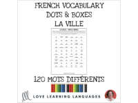 French Dots and Boxes Game - LA VILLE - No prep printable by Teach Simple