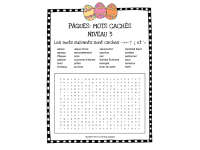 French Easter religious theme word search printables-3 levels-Pâques ...