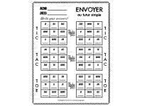 French: Envoyer Futur Simple Tic Tac Toe Game by Teach Simple