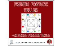 French ER VERBS - PRESENT TENSE fortune tellers for conjugation ...