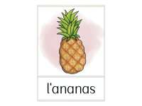 French Flash Cards: Fruits & Legumes by Teach Simple