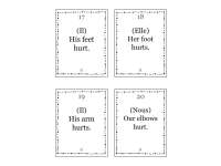 French Flash Cards to translate: Avoir Mal / To have pain by Teach Simple