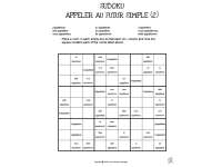 French future tense sudoku puzzles - Le futur simple - Distance ...