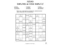 French future tense sudoku puzzles - Le futur simple - Distance ...