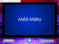 French jeopardy game - French passé composé of irregular verbs with ...