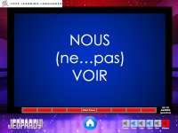 French jeopardy game - French passé composé of irregular verbs with ...