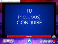 French jeopardy game - French passé composé of irregular verbs with ...