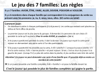 French: jeu des 7 familles- Conjugation Speaking Game- Irregular verbs ...