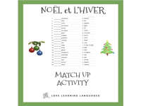 French Noël Match Up Activities - French Christmas Worksheets by Teach ...