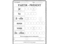 French: PARTIR - Present Tense Worksheet by Teach Simple