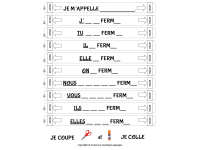 French: Perfect Tense Regular ER Verbs - Conjugation Chains by Teach Simple