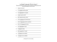 French: Perfect Tense with Pronouns Worksheet by Teach Simple