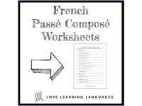 French: Perfect Tense Worksheets by Teach Simple