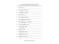 French: Perfect Tense Worksheets by Teach Simple