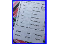 French: Present Tense ER Verbs - Cut and Paste Worksheets by Teach Simple