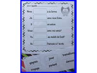 French: Present Tense ER Verbs - Cut and Paste Worksheets by Teach Simple