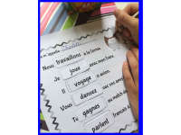 French: Present Tense ER Verbs - Cut and Paste Worksheets by Teach Simple