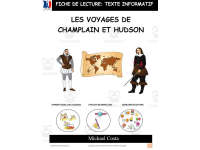 French: Reading comprehension worksheets: Champlain et Hudson by Teach ...
