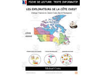 French: Reading comprehension worksheets: Les explorateurs de la côte ...