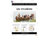 French: Reading comprehension worksheets: Les voyageurs by Teach Simple