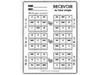 French: Recevoir Futur Simple Tic Tac Toe Game by Teach Simple