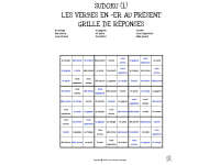 French regular -ER verbs present tense sudoku games by Teach Simple