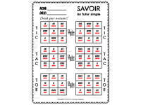 French: SAVOIR Futur Simple Tic Tac Toe Game by Teach Simple