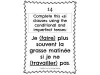 French Si Clauses - 2nd Conditional - 40 practice cards - Distance ...