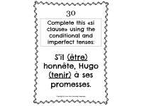 French Si Clauses - 2nd Conditional - 40 practice cards - Distance ...