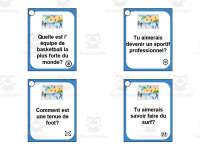 French: Speaking Card Game - Sports Vocabulary by Teach Simple