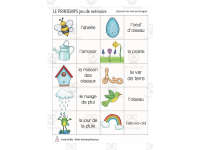 French: Spring Memory Game by Teach Simple