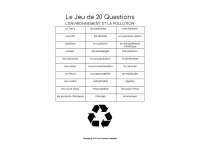 French: The Environment and Pollution - A Game of 20 Questions by Teach ...