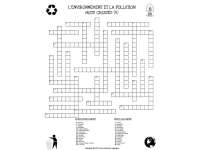 French: The Environment and Pollution - Crossword Puzzles by Teach Simple