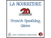 French: The Game of 20 Questions - Food Vocabulary - No Prep Printable ...