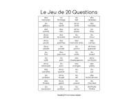 French: The Game of 20 Questions - Food Vocabulary - No Prep Printable ...
