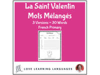 French: Valentine's Day Scrambled Words by Teach Simple