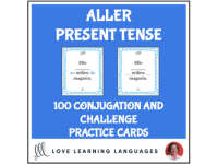 French Verb ALLER - French grammar practice cards for beginners by ...
