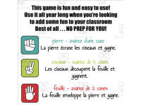 French Verbs Like Mettre Conjugation Games - Rock, Paper, Scissors by ...