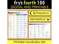 Fry's Fourth 100 Sight Words - Digital and Printable Fill-in-the-Blanks ...