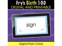 Fry's Sixth 100 Sight Words - Digital and Printable Fill-in-the-Blanks ...