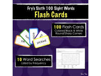 Fry's Sixth 100 Sight Words Fill-in-the-Blanks by Teach Simple
