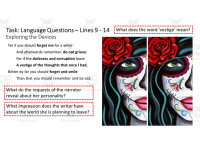 GCSE Poetry Lesson: ‘Remember’ by Christina Rossetti by Teach Simple