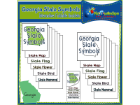 Georgia State Symbols Interactive Foldable Booklets - EBOOK by Teach Simple
