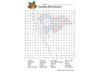 Georgia Word Search Worksheet by Teach Simple