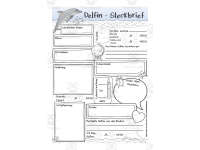 German: Animal Characteristics Worksheet - Dolphin Printable by Teach ...