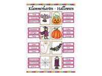 German Clip Cards: Halloween vocabulary by Teach Simple