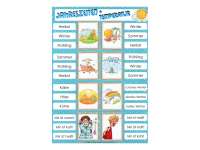 German Clip Cards: Weather Vocabulary by Teach Simple