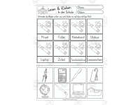 German Cut & Glue Activity: In School by Teach Simple