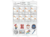 German Cut & Glue Activity: In School by Teach Simple